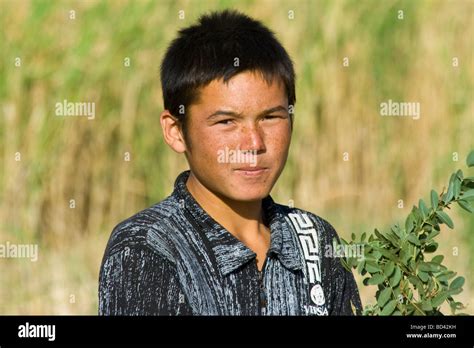 Uzbek Boy Farming in Rural Uzbeksitan Stock Photo - Alamy