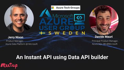 An Instant Api Using Data Api Builder At Azure User Group Sweden Youtube