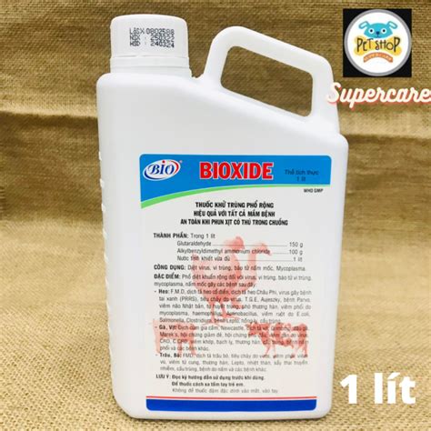 Hoàn Tiền 10 CÓ HỎa TỐc Bioxide 1000ml Sát Trùng Chuồng Trại