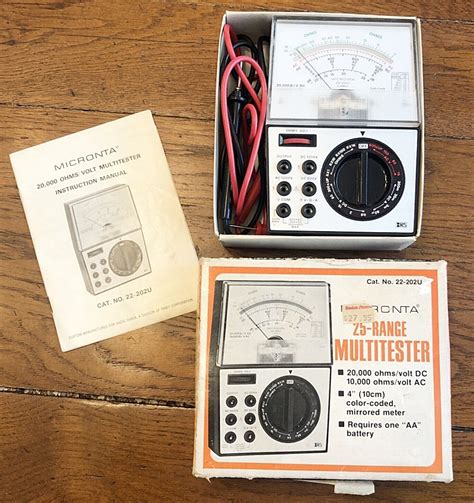 Micronta 22 202u 멀티미터 Made In Korea 빈티지 오디오 콘텐츠와 판매 오디오퍼브