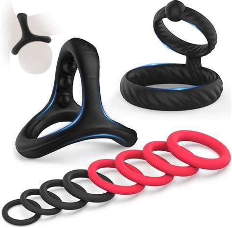 Silicone Penis Rings Set With 10 Different Sizes Cock Rings