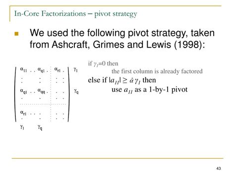 Ppt An Out Of Core Sparse Symmetric Indefinite Factorization Method Powerpoint Presentation
