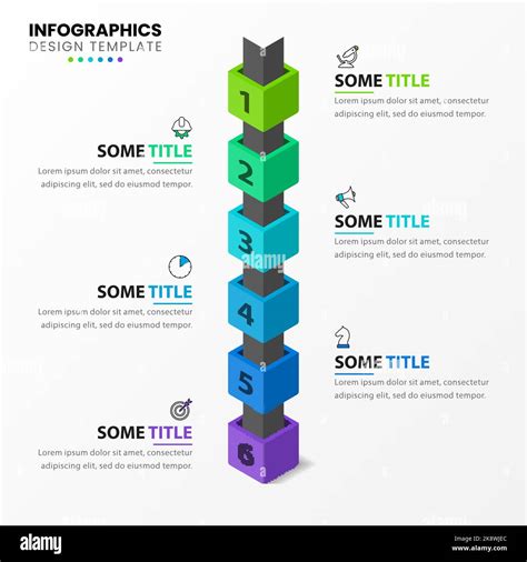 Modèle de conception graphique Concept créatif en 6 étapes Peut être