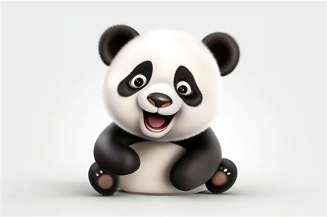 Premium Photo Illustration Of 3d Panda Without Background