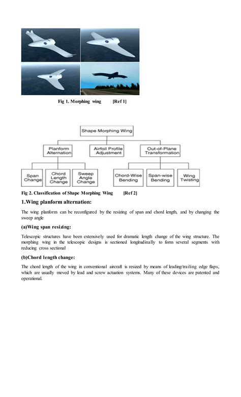 Morphing Aircraft Technology New Shapes For Aircraft Wing Design Docx Aviation Industry