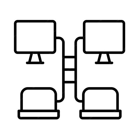Premium Vector System Netowrk Line Illustration