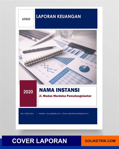 Download 30 Template Sampul Cover Laporan Format Docx Word