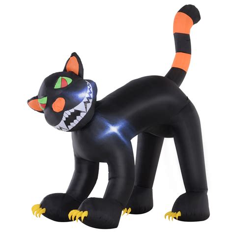 Black Cat Outdoor Airblown Halloween Decoration At Teresa Hooker Blog