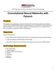 Building Convolutional Neural Networks With PyTorch Fashion Course Hero