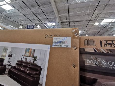 Costco 1570065 1570070 Simon Li Ridgewin Power Leather Sofa Loveseat