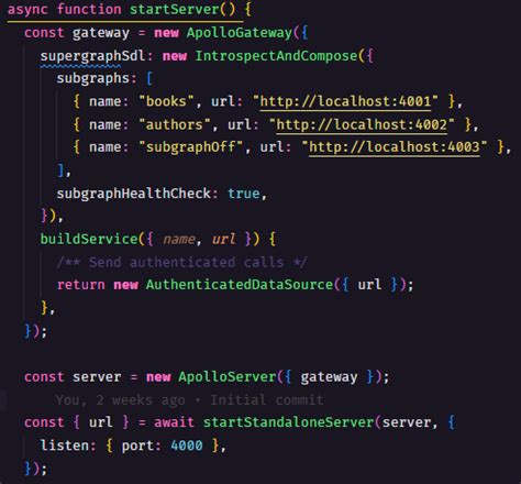 Graphql Apollo Federation Subgraph Healfth Check In Gateway Stack Overflow