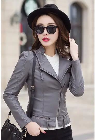 Новинка Весенняя модная женская мотоциклетная куртка из искусственной кожи Женская куртка на