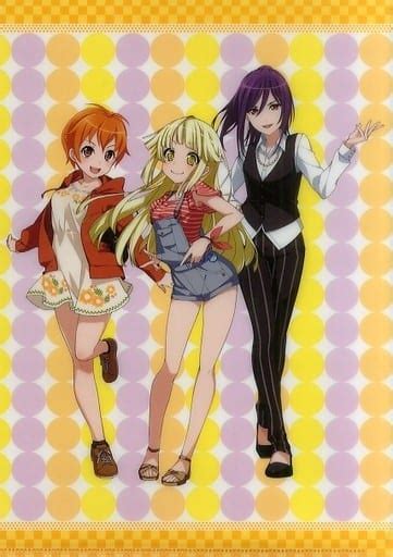 駿河屋 弦巻こころ＆北沢はぐみ＆瀬田薫 オリジナルa4クリアファイル 「cd Bang Dream バンドリ ハロー、ハッピーワールド