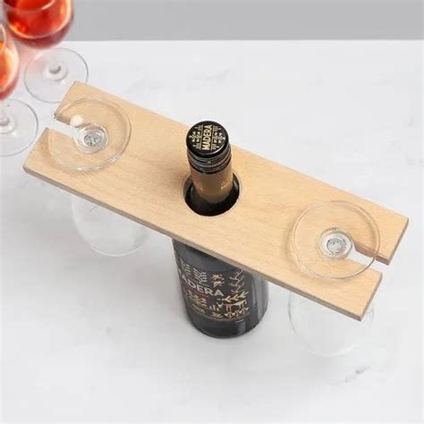 Wooden Wine Glass Holder At ₹ 190piece लकड़ी की बोतल होल्डर In Thane