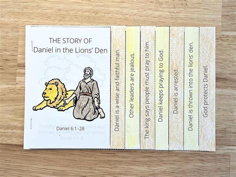 Daniel In The Lions Den Craft Daniel In Lions Den Daniel And The Lions Den Craft Sunday