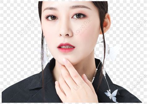 Sexually Apathetic Beauty Makeup Light Red Hand Woman Red Women Png