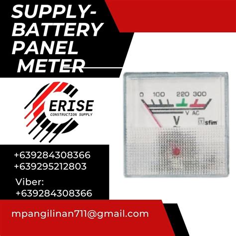 Supply Battery Panel Meter Commercial And Industrial Construction Tools
