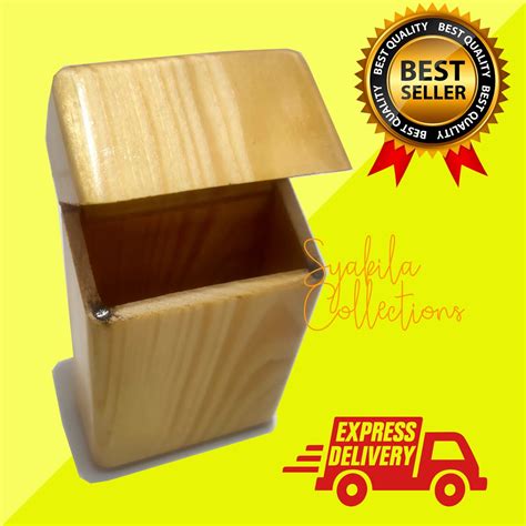 Jual Tempat Rokok Dari Kayu Jati Belanda Asli Shopee Indonesia