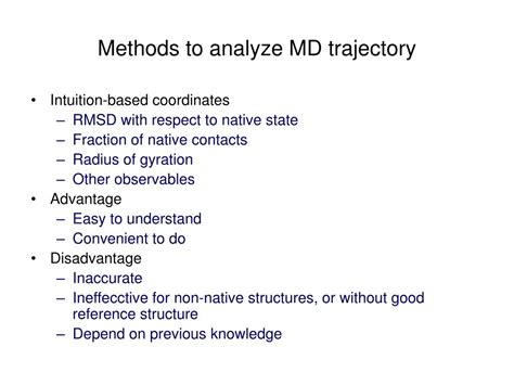 Ppt Principal Component Analysis In Md Simulation Powerpoint