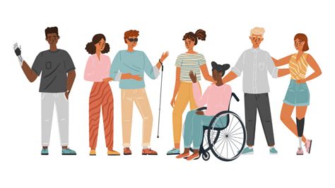 Group Of People Illustration Disability Clip Art Library