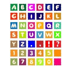 Bamboo Font Royalty Free Vector Image VectorStock