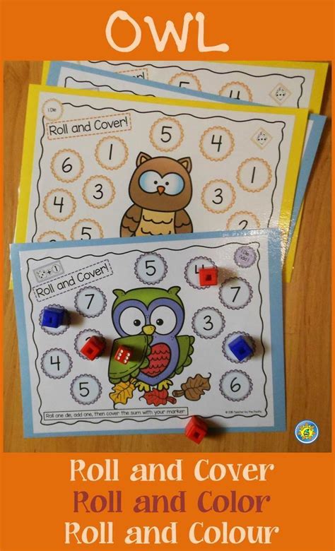 Owl Math Addition Subtraction Roll And Cover Graphing