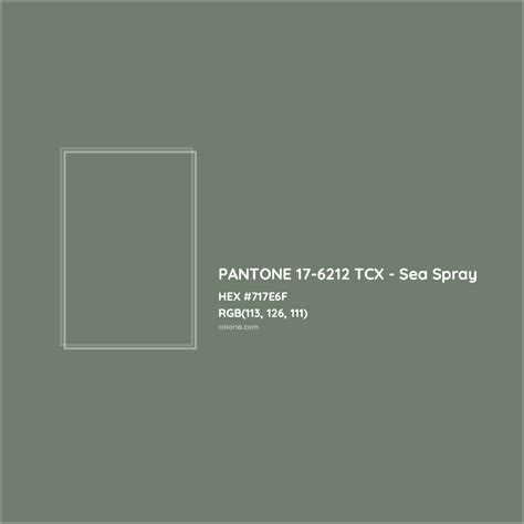 PANTONE 17 6212 TCX Sea Spray Complementary Or Opposite Color Name