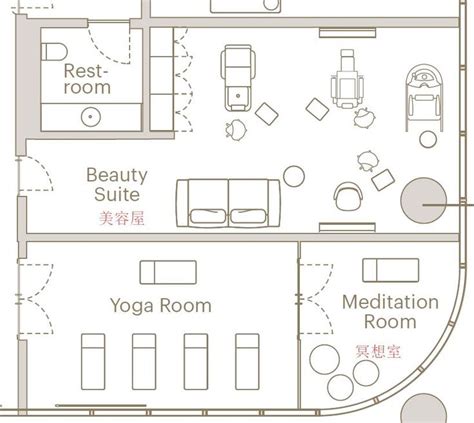 Yoga Room Floor Plan Diseño De Sala De Estar Meditación De Yoga