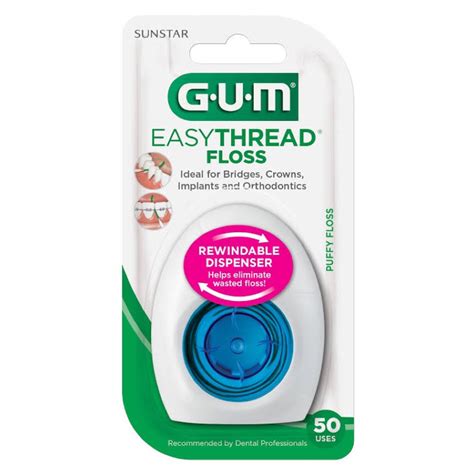 Gum Sunstar Super Floss Easy Thread ซุปเปอร์ฟลอส ไหมขัดฟันชนิดร้อยด้าย