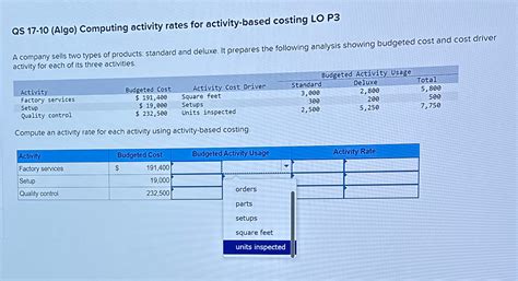 Solved QS Algo Computing Activity Rates For Chegg