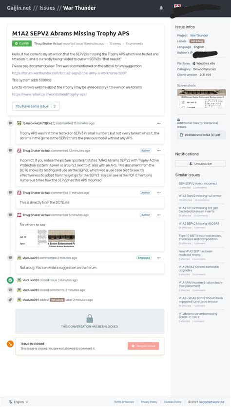 Abrams Sepv2 With Aps Trophy Why Do Some Issues Get Forwarded As Suggestions And Others This