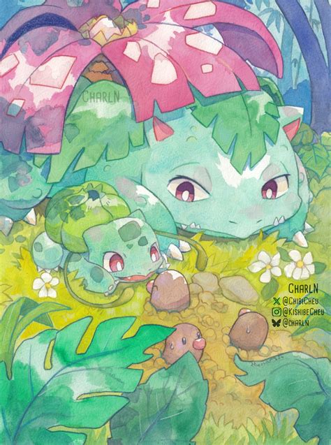 Bulbasaur Venusaur And Diglett Pokemon Drawn By Chibicheu Danbooru