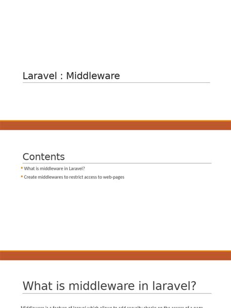 Laravel Middleware Pdf