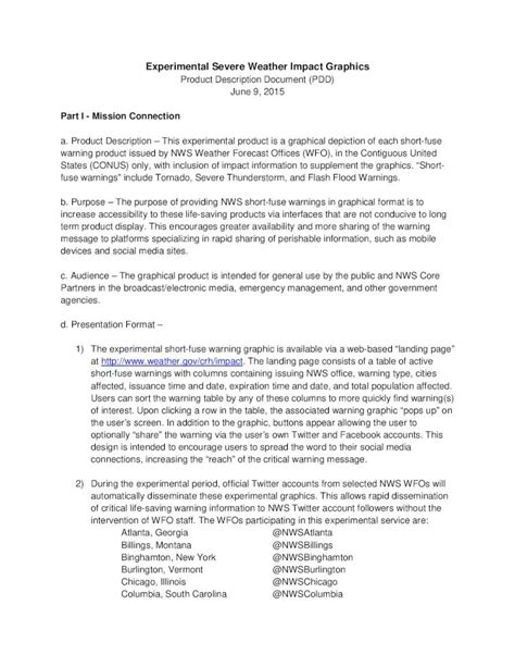 Pdf Experimental Severe Weather Impact Graphics Warnings And Tornado Warnings At A Minimum
