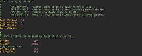 在 Linux 中配置用户密码老化过期策略