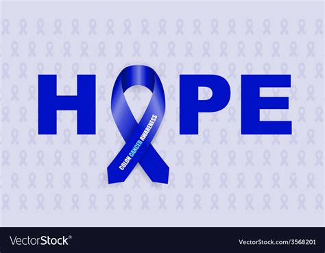 Colon Cancer Ribbon Royalty Free Vector Image Vectorstock