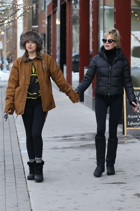 Dakota Johnson With Her Mom Melanie Griffith Out In Aspen 18 Gotceleb