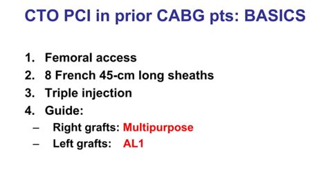 Cto In Post Cabg Patients Ppt