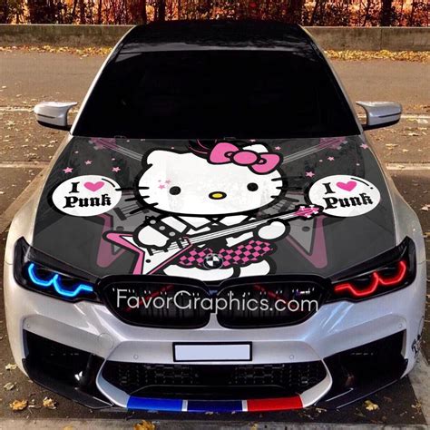 Kitty Itasha Car Vinyl Hood Wrap Decal Sticker Favor Graphics