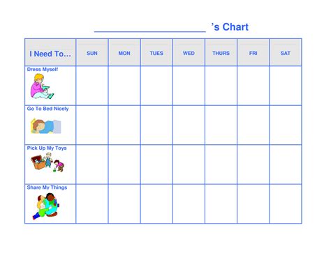 Printable Pre K Behavior Chart