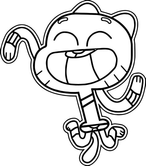 Dibujos De Gumball Para Colorear Wonder Day