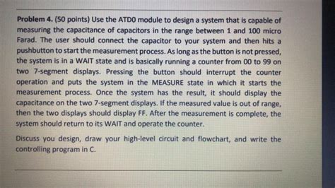 Problem 4 50 Points Use The Atdo Module To Design