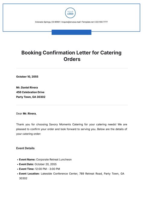 Free Confirmation Letter Templates Editable And Printable