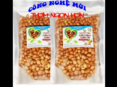 Đậu Phộng Rang Tỏi Ớt Tâm Đức Thiện Thực Phẩm Đóng Gói Đóng Hộp Ăn Liền