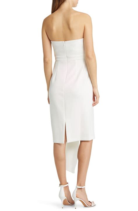 Eliza J Strapless Scuba Crepe Cocktail Dress Nordstrom