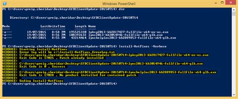 Lync SfB Client Update July Greiginsydney