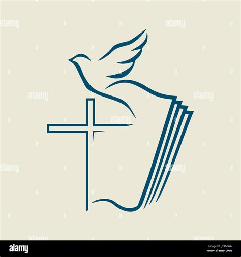 Logo de l église Symboles chrétiens La croix de Jésus la bible