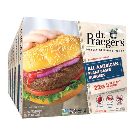 Dr Praegers Sensible Foods All American Veggie Burger Ounces
