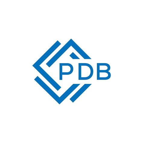 Pdb Letter Logo Design On White Background Pdb Creative Circle Letter