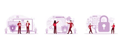 Protect Data Information For Cyber Security Uses Fingerprint Scanning